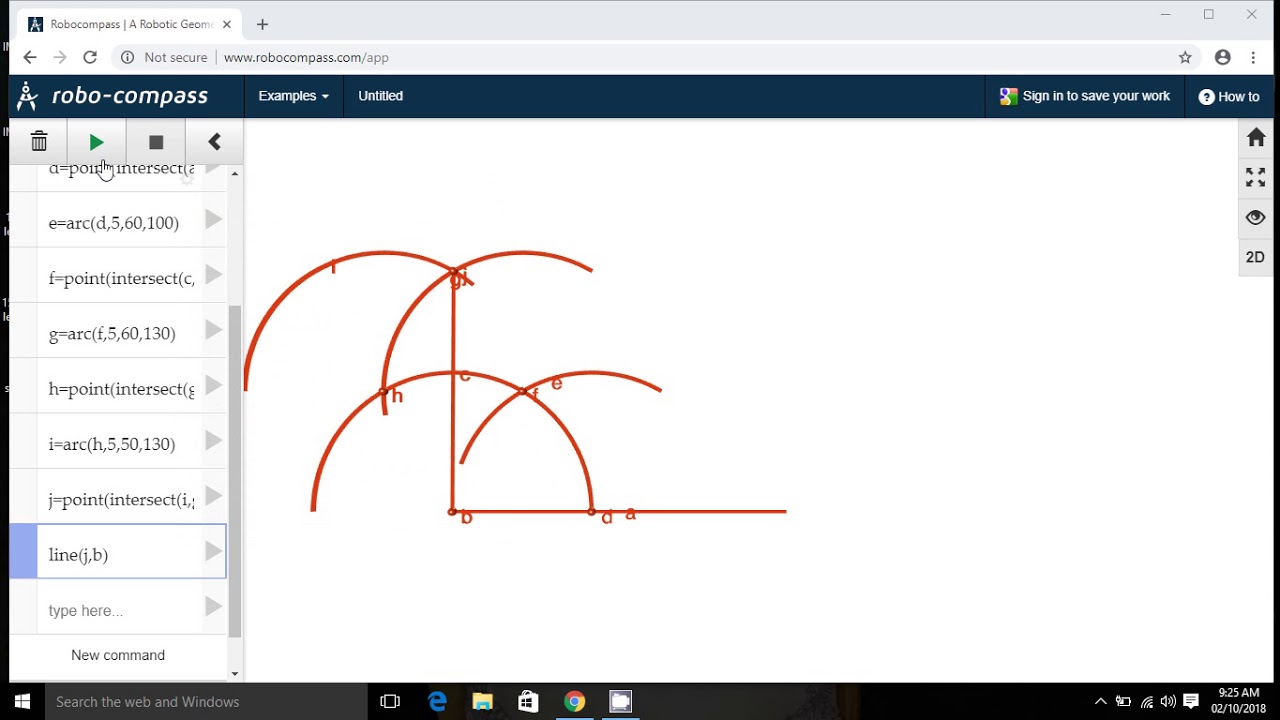 How to make 90 degree angle by compass - YouTube