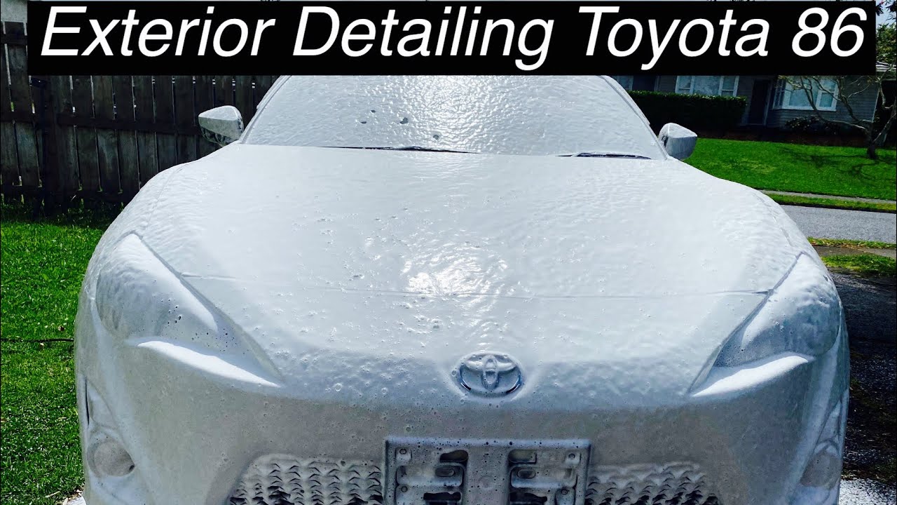Exterior Detailing TOYOTA 86 Deep Clean | PEARL WHITE - YouTube