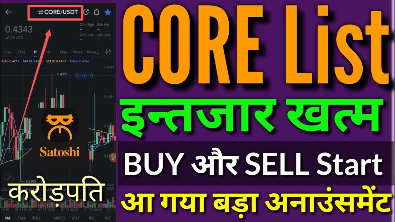 CORE LIST इंतजार खत्म||Satoshi CORE Mining listing New Update||Core ...