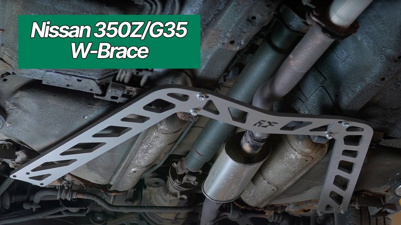 FDF Rear W-Brace Install for 350Z/G35 (Step by Step) - YouTube