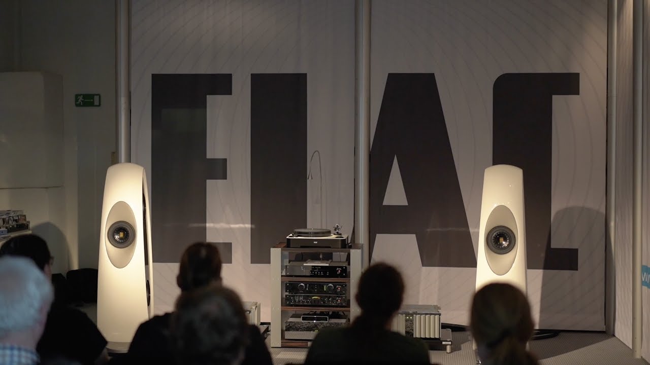 ELAC Concentro M - Quick binaural sound-demo at High-End Munich 2018 ...