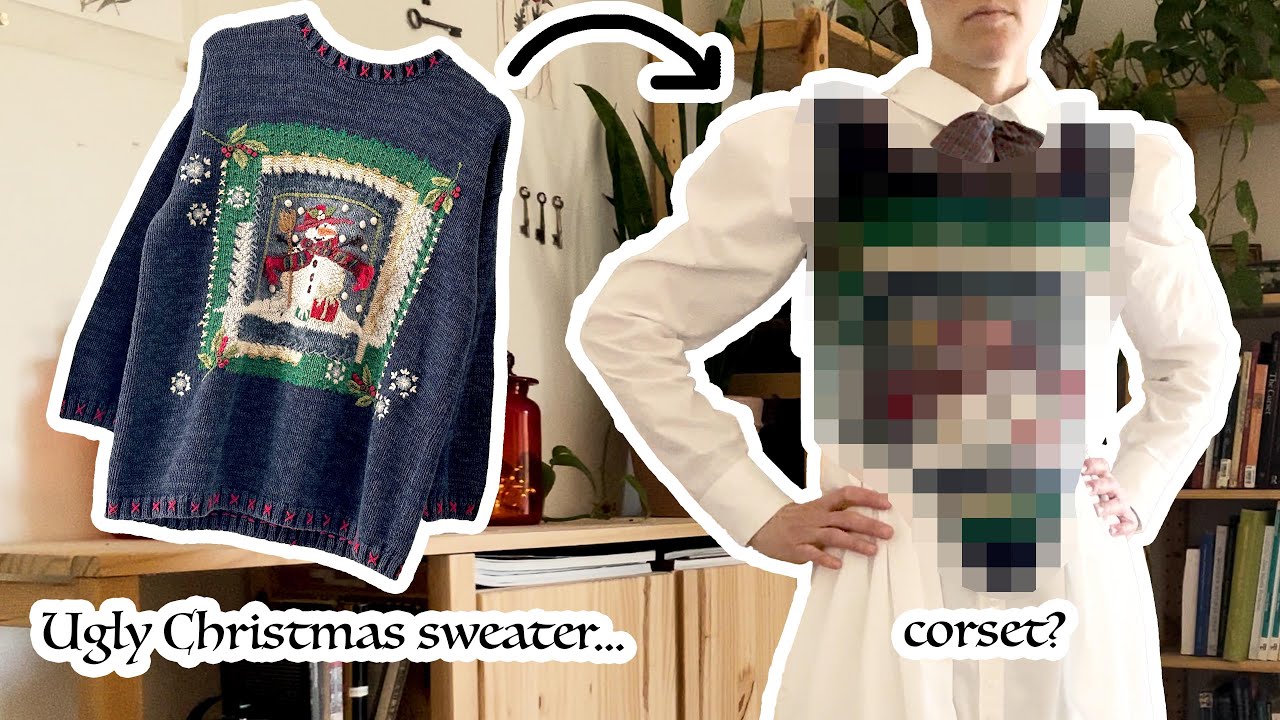 The world needed an ugly Christmas sweater corset (so I made one ...
