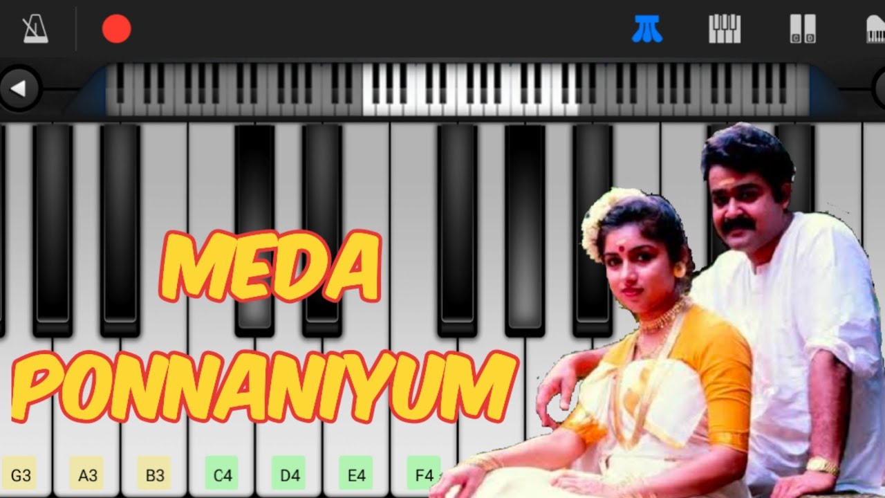 Meda Ponnaniyum - Piano Tutorial | Devasuram - YouTube