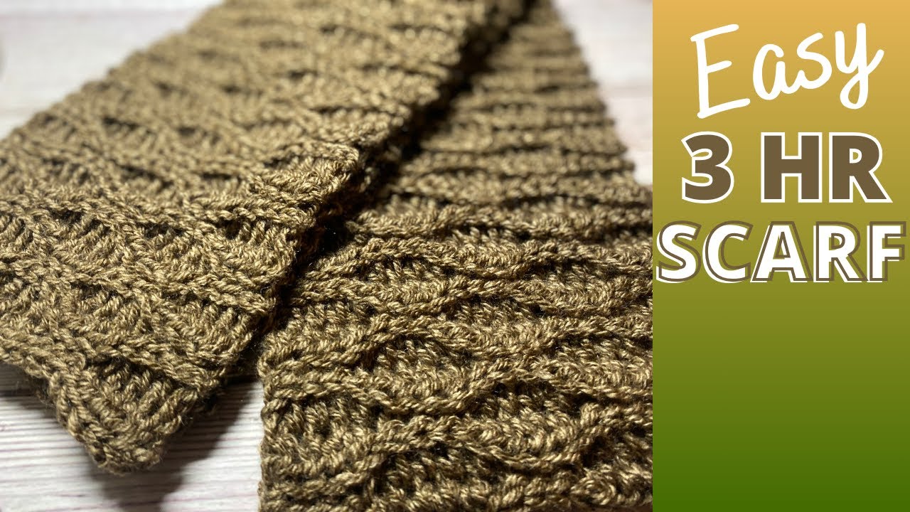 Crochet Scarf for Beginners (Take 34) | How to Crochet Super Easy ...