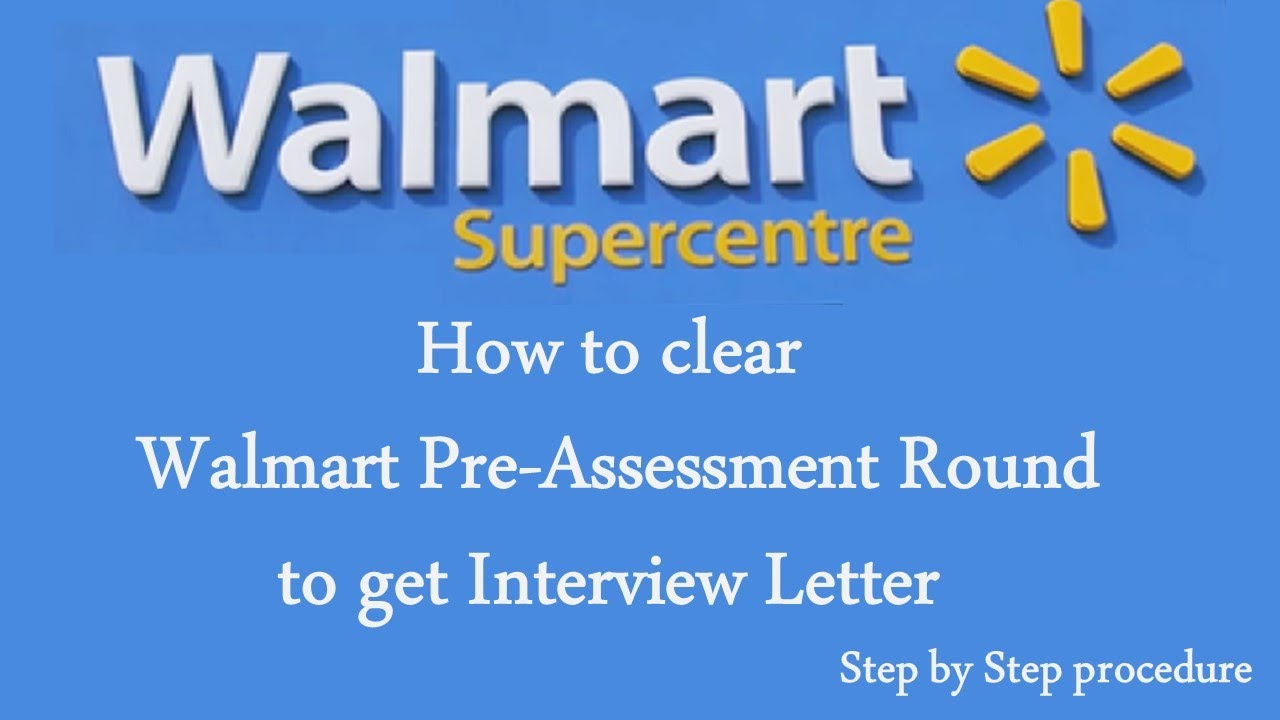 How to clear Walmart Pre-Assessment Interview Round - YouTube