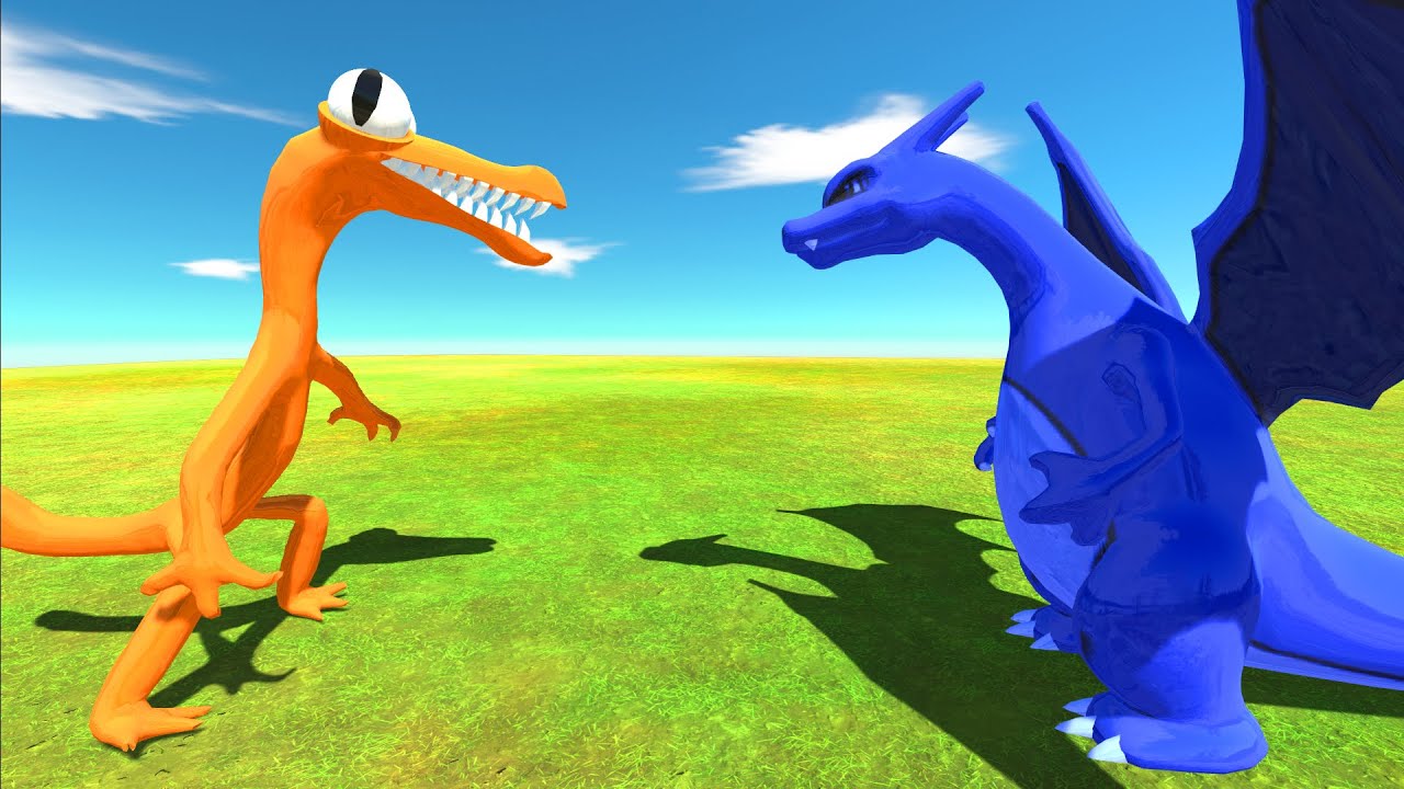 Rainbow Friend Orange VS Dragonite - Animal Revolt Battle Simulator ...
