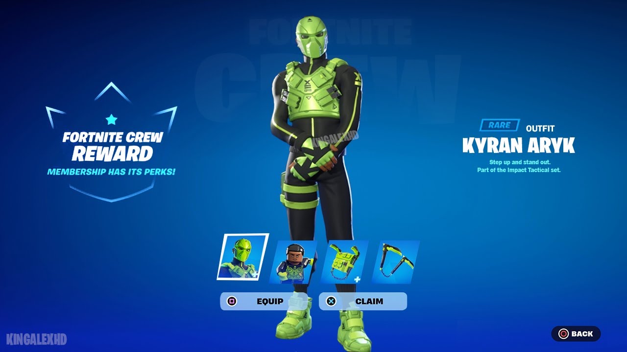 How To Get Kyran Aryk Crew Legacy Set Pack FREE In Fortnite! (Unlocked ...