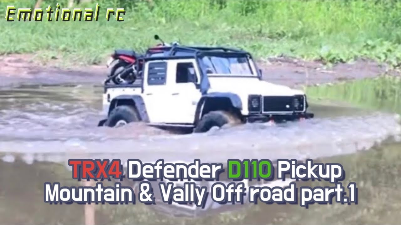 Traxxas TRX4 Defender D110 Pickup Truck Mountain & Valley Off road ...