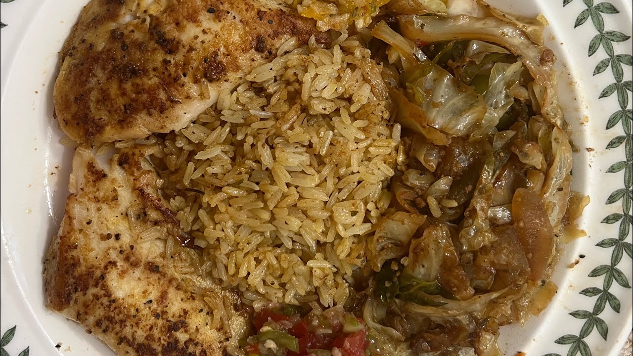 3 way fry - Fish, Rice and. Cabbage! - YouTube