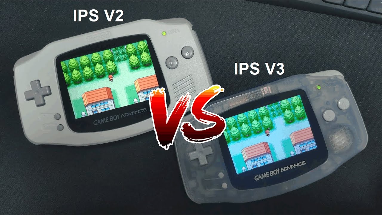Comparativo MOD LCD IPS V2 vs IPS V3 GAME BOY ADVANCE - GBA (PT-BR ...