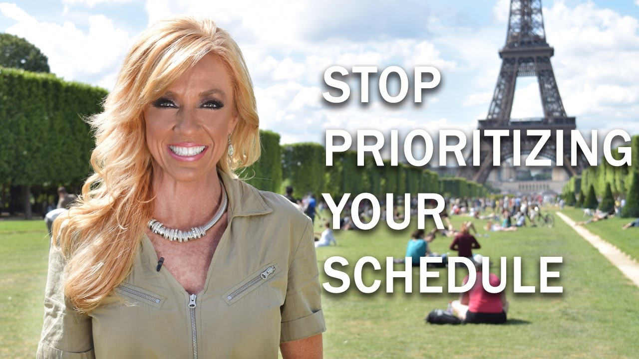 Stop Prioritizing Your Schedule - YouTube
