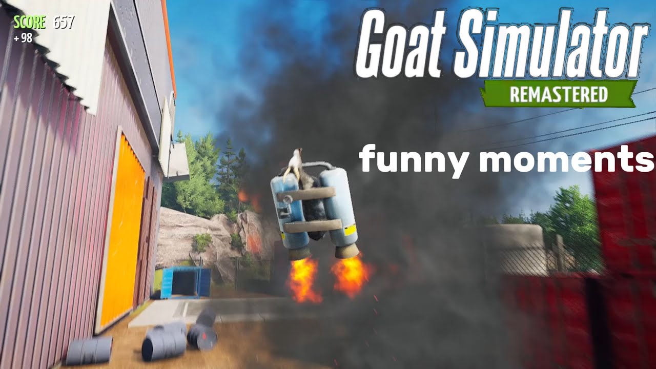 Goat simulator remastered, funny moments #1 - YouTube