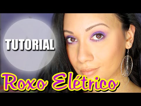 Maquiagem Roxo Elétrico | Eletric Purple Makeup Tutorial - YouTube