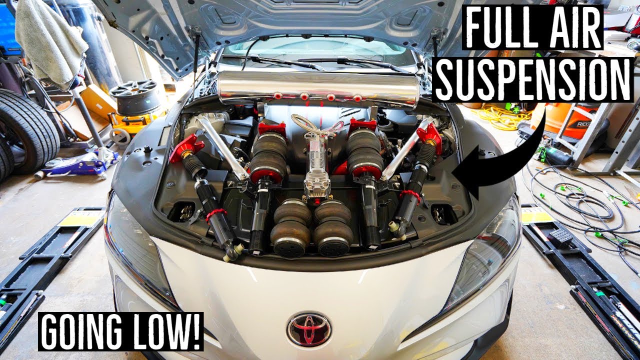 Installing Air Lift Performance 3H Suspension on my 2021 Toyota Supra ...