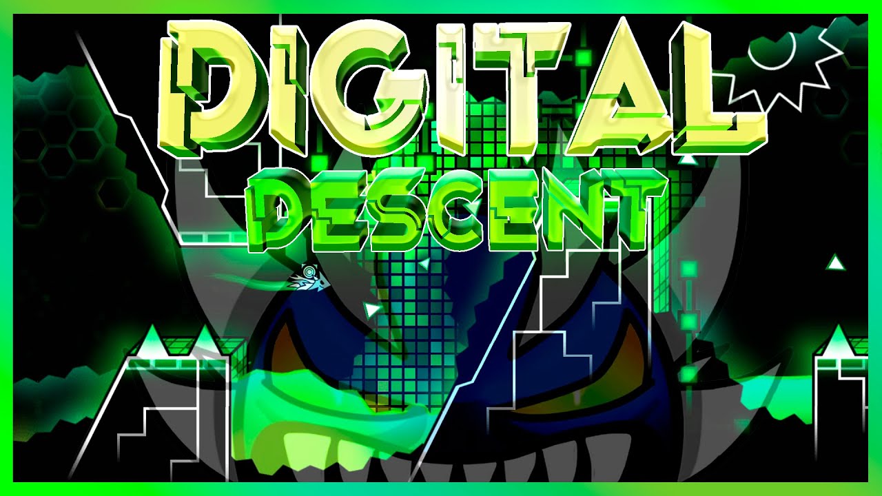 (Easy Version)/ Geometry Dash/ ¨Digital Descent" By:Jukaras/ 100% ...