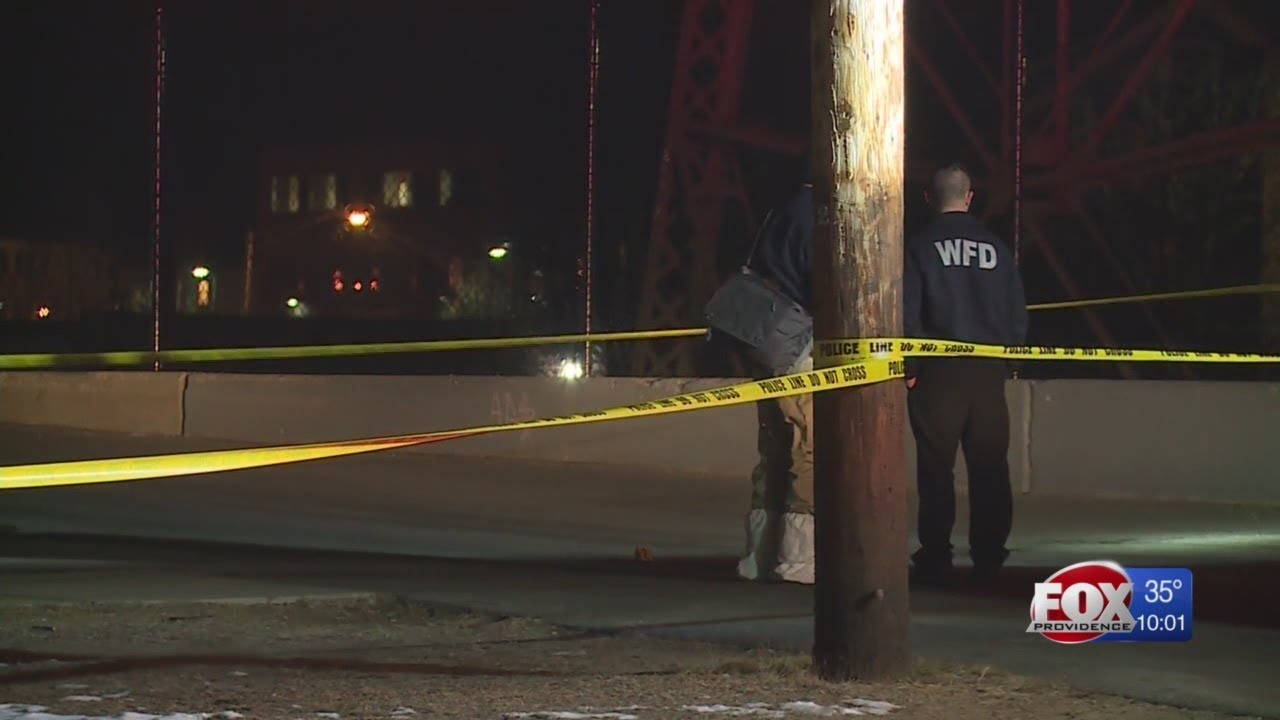 Woonsocket police investigating double stabbing on footbridge - YouTube