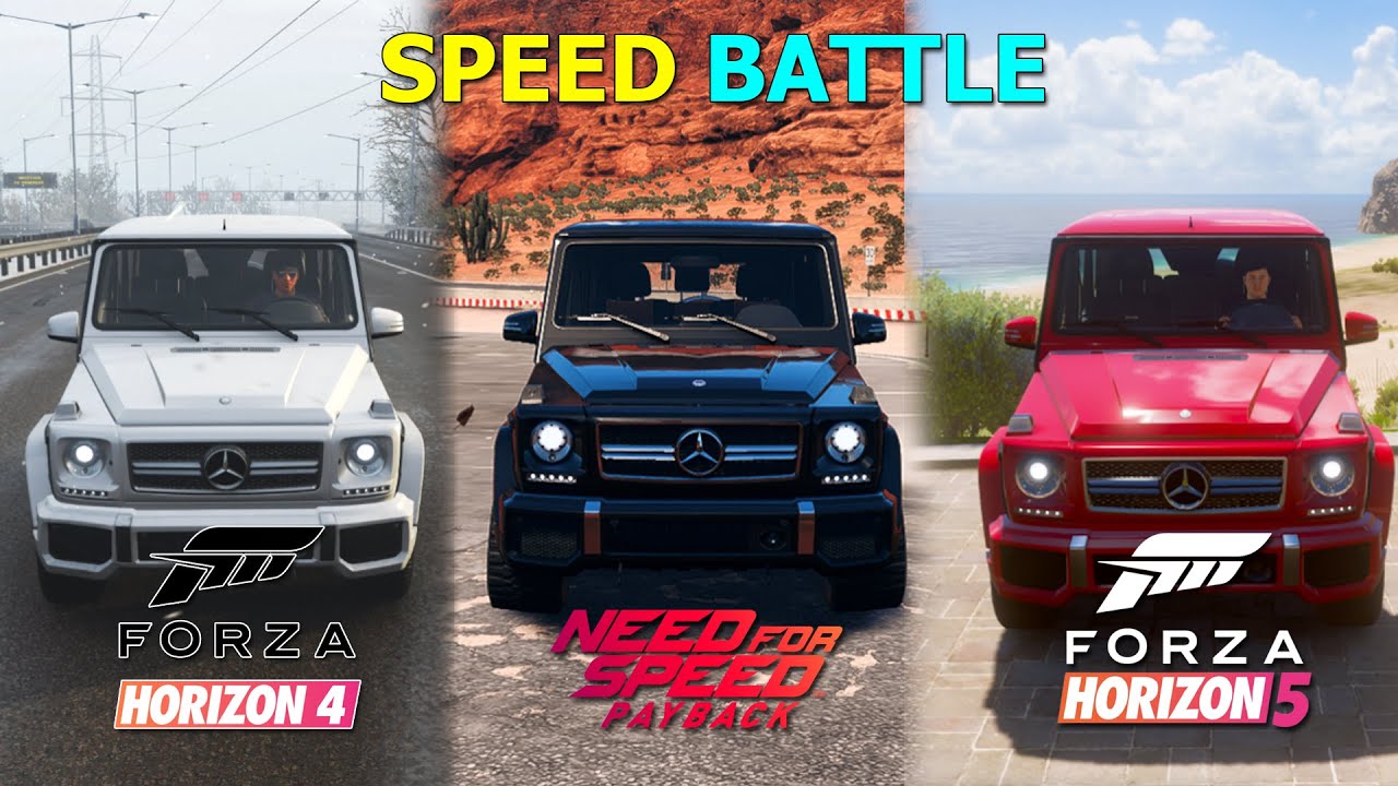 MERCEDES G-WAGON SPEED BATTLE IN FORZA HORIZON 4&5 VS NFS PAYBACK | INCREDIBLE GAMING | IG - YouTube