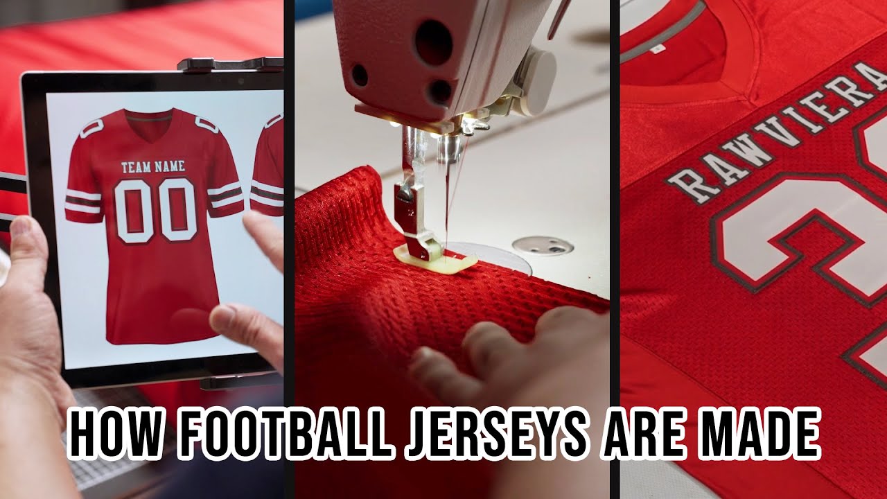How We Make Your Custom Football Jersey | KXKshop Sportswear - YouTube