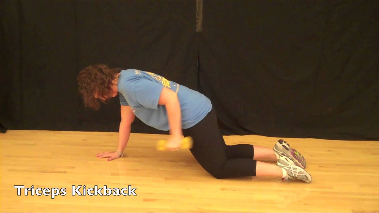 FW Triceps Kickback/ Free Weighted Tricep Kickbacks - YouTube
