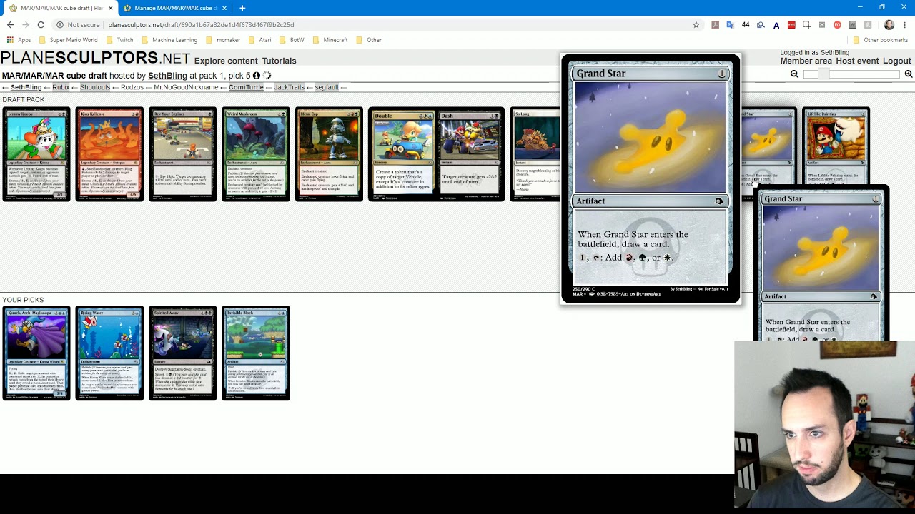 Mario: the Gathering -- Draft #1 -- Drafting a Deck - YouTube