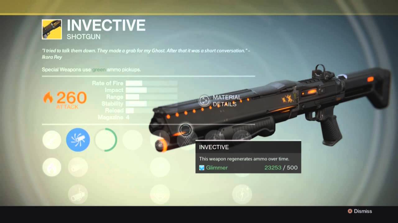 Destiny - EXOTIC: Gun - Invective - Shotgun - YouTube