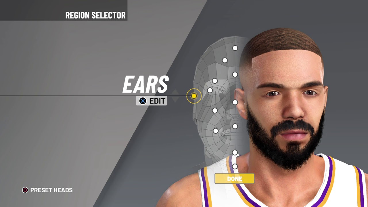 NBA 2K20 DRAKE FACE CREATION - YouTube