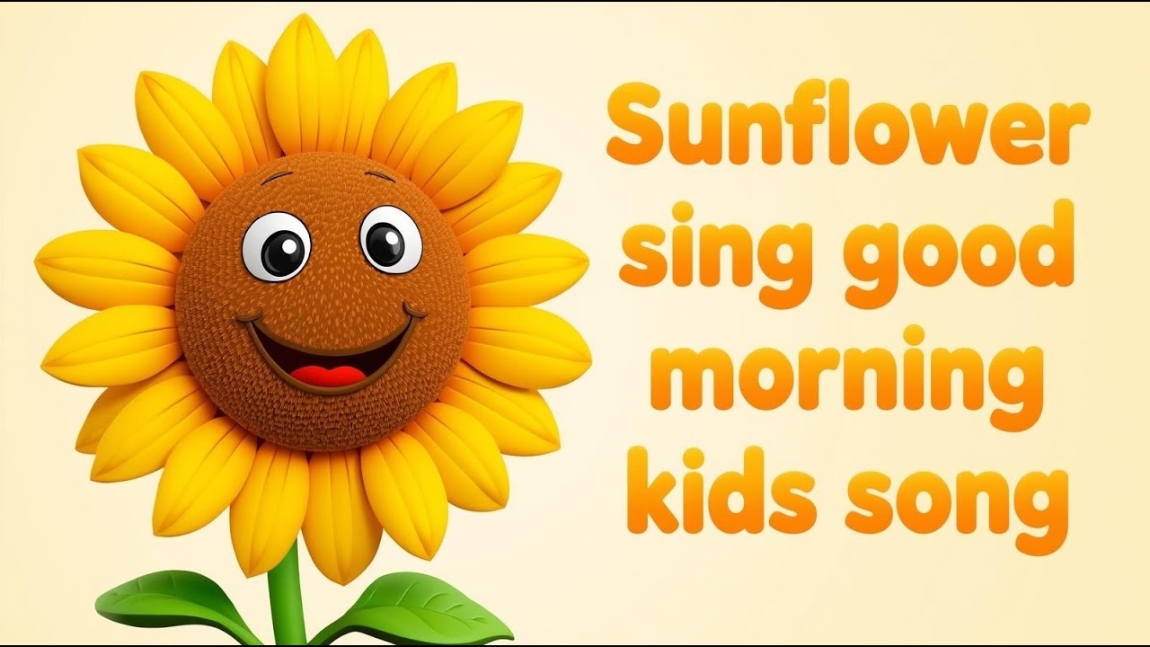 Sunflower sing good morning kids song #SunflowerSong #GoodMorningSong ...
