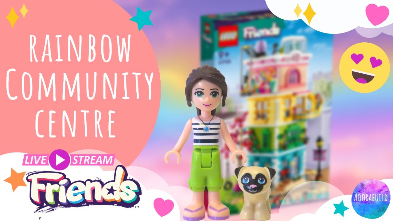 Community Centre.!! Lego Friends live stream, build and cosy chat - YouTube