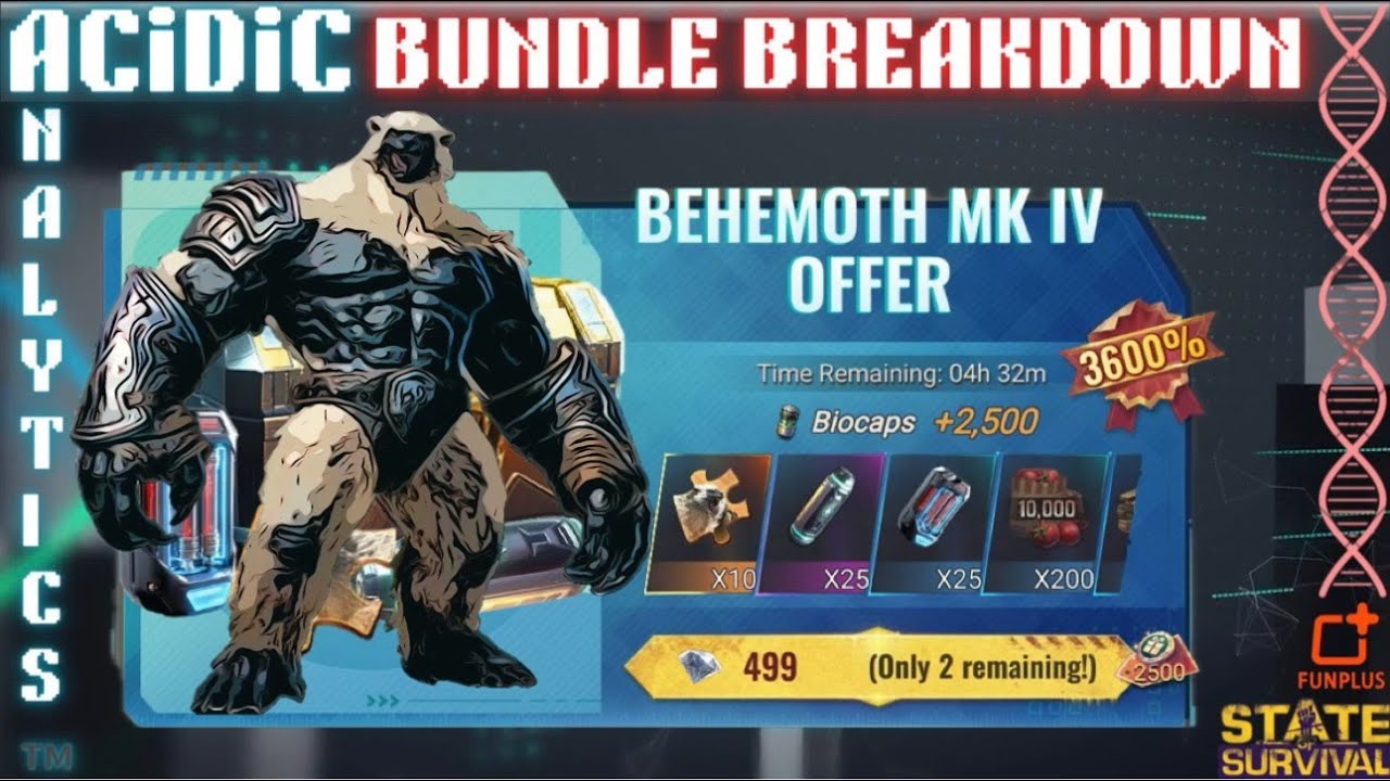 🐒 State of Survival | BEHEMOTH MK IV OFFER - Behemoth Mk IV Offer - YouTube
