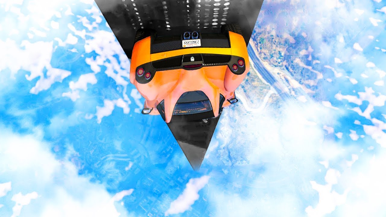 SPACE TO EARTH RAMP! (GTA 5 Race) - YouTube