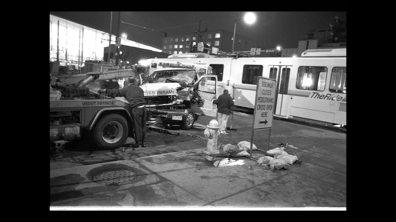 RTD LIGHT RAIL TRAIN / AMBULANCE COLLISION / DERAILMENT - YouTube