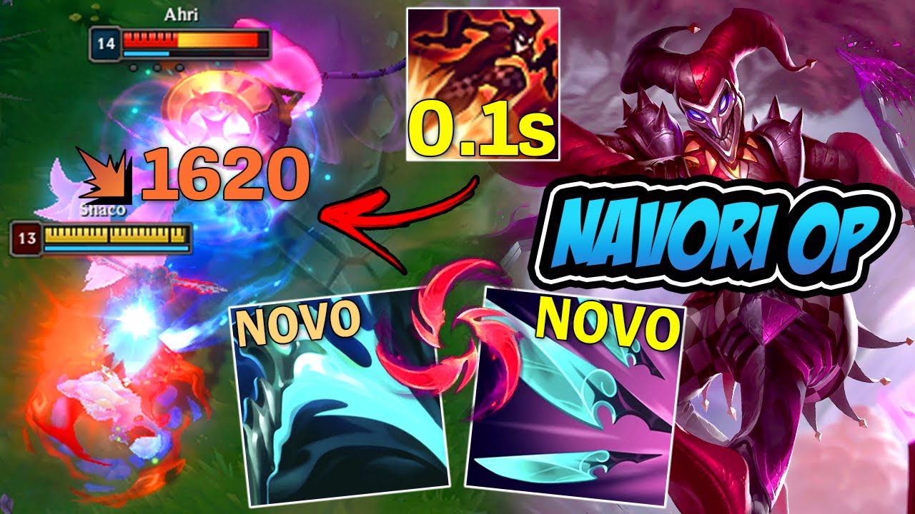 *NOVO* SHACO AD DE NAVORI COM INVISIBILIDADE INFINITA !! - LEAGUE OF ...