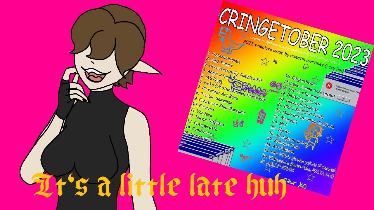cringetober speed paints a few months late - YouTube