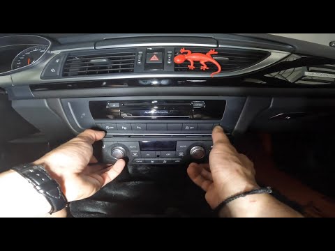 Audi A6 C7 2013 How To Remove Factory Radio / Navigation & Climate Control