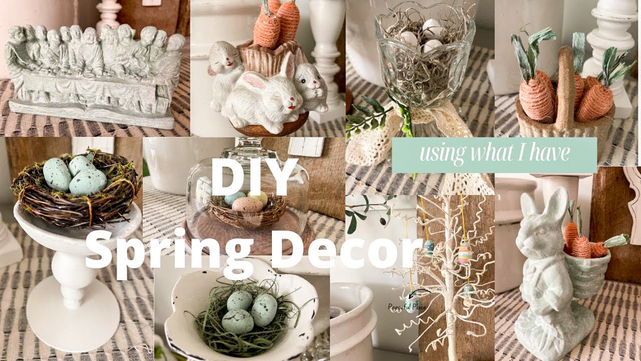 Shop My Inventory | DIY Spring Decor | Bunnies & Eggs & Carrots - YouTube