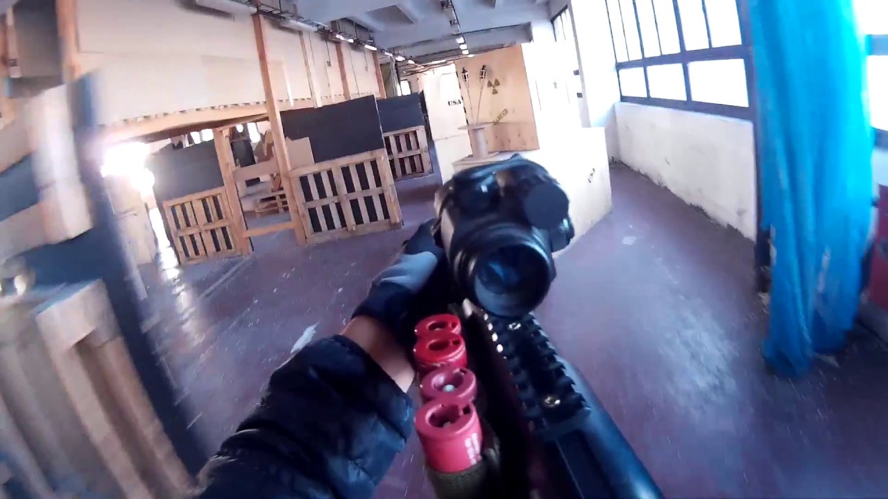 Airsoft gameplay - only pistols and shotguns(with ENG commentary) - YouTube