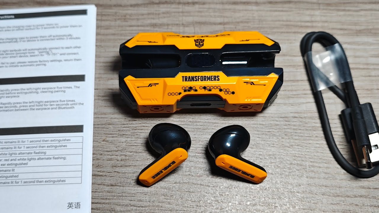 Transformers Bumblebee TF-T51 TWS True Wireless Bluetooth Earbuds ...