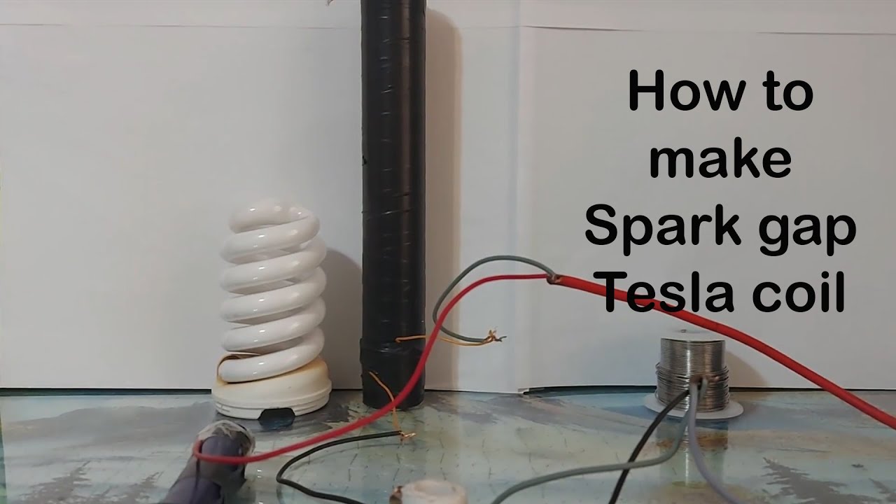 Tesla Coil : How to make spark gap Tesla coil - YouTube