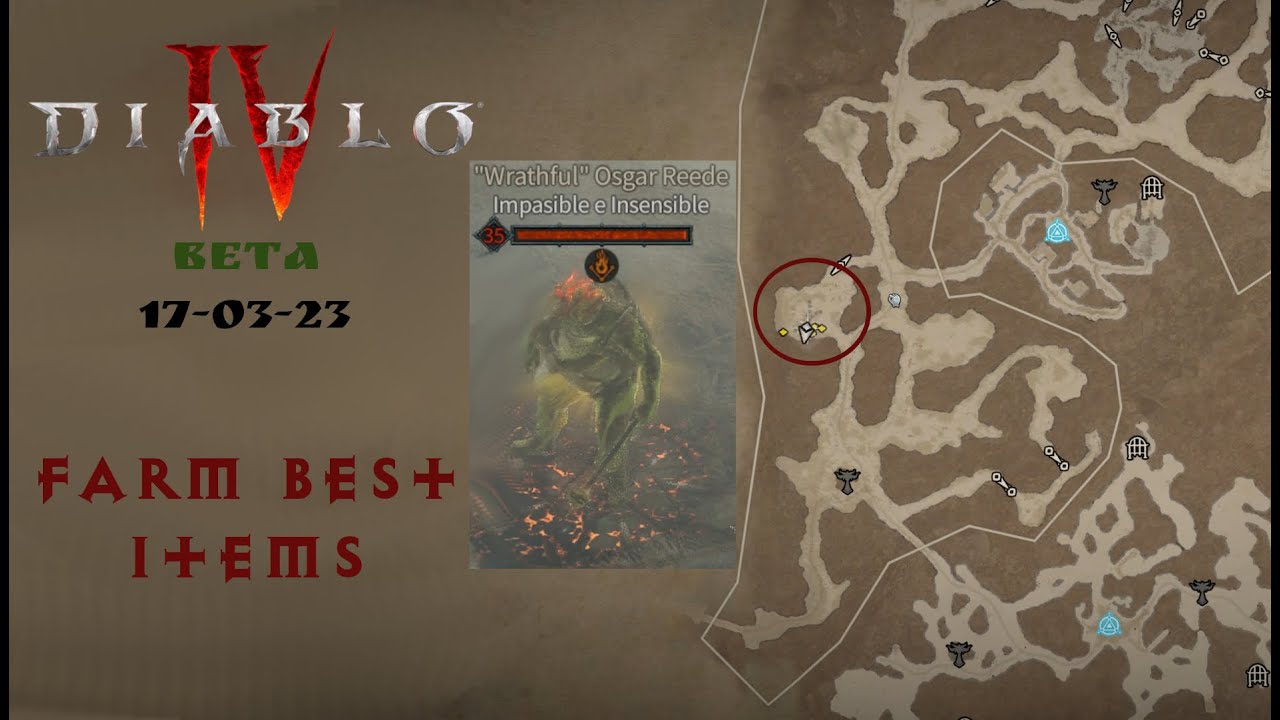 Diablo 4 | Beta - Cómo farmear los mejores items | Wrathful Osgar Reede ...