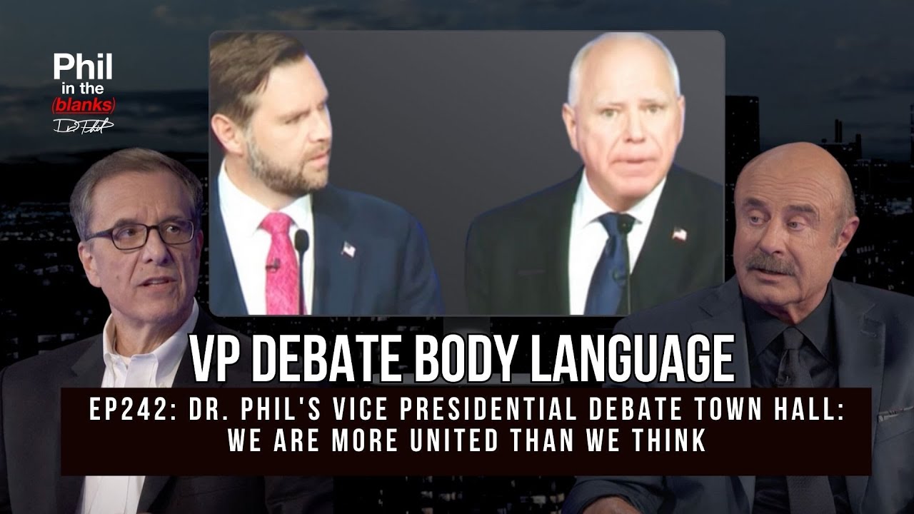 VP Debate Body Language | Vice-Presidential Debate Town Hall | Phil in ...