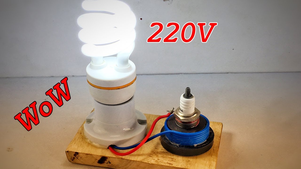 New Electric Free Energy Generator By Spark Plug 100% At Home - YouTube