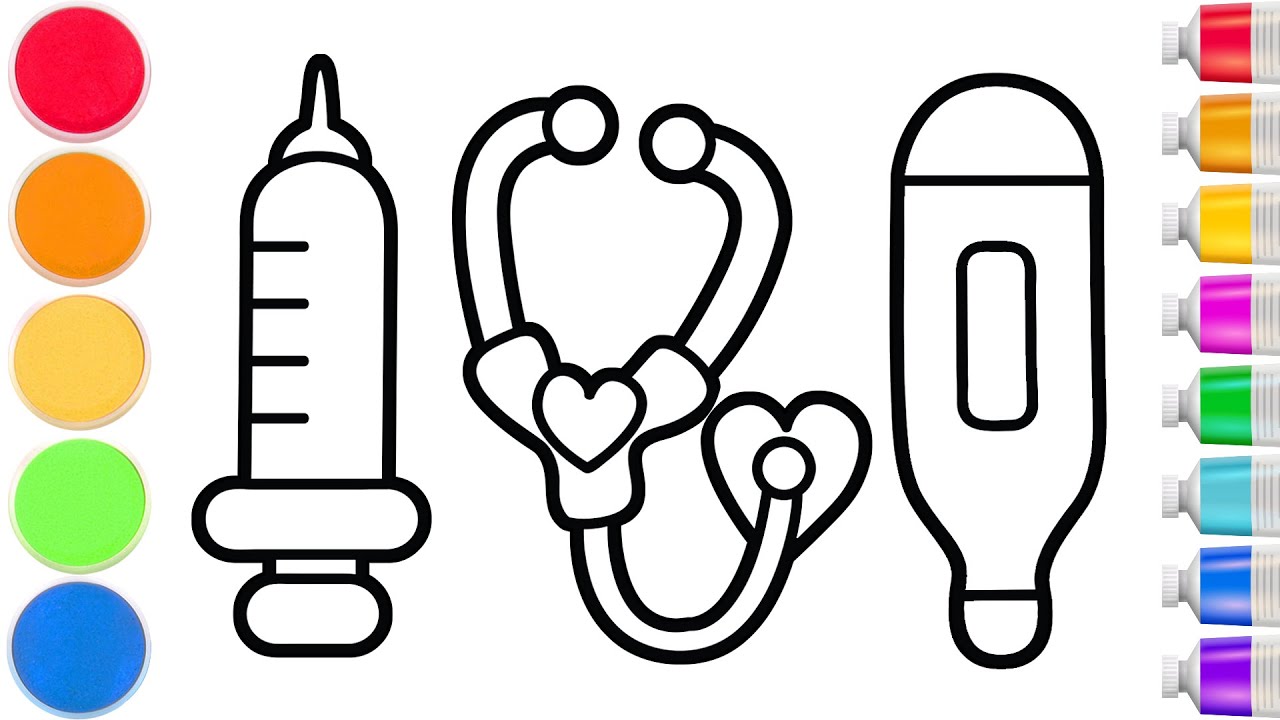 How to draw medical tools | step by step - YouTube