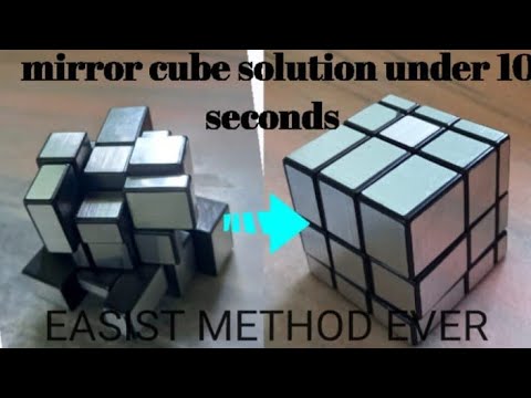 HOW TO SOLVE MIRROR CUBE || EASIST METHOD EVER @The Cuber King - YouTube