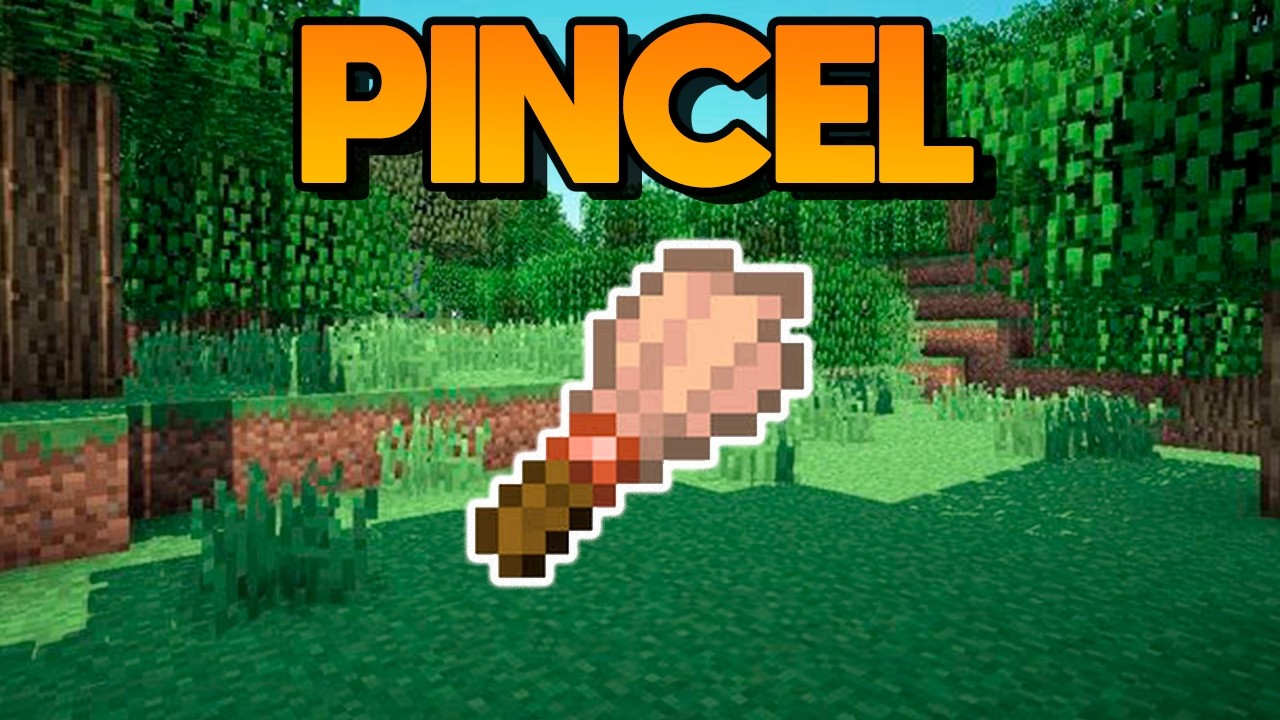 Como hacer un PINCEL en Minecraft - YouTube