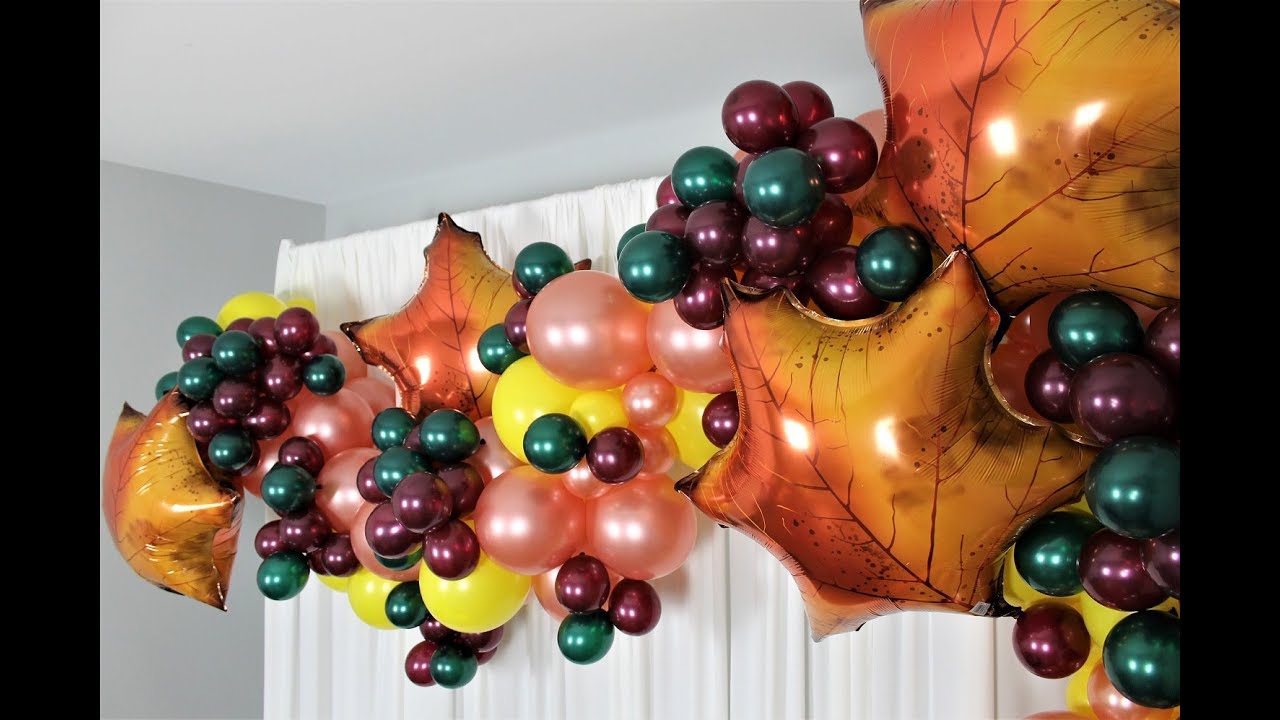Fall Balloon Garland DIY | How To | Review - YouTube
