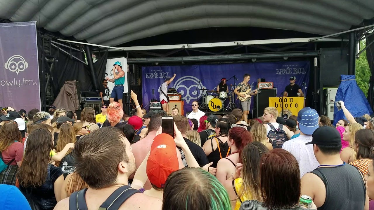 Don Broco Pretty live Warped Tour 2018 Charlotte - YouTube