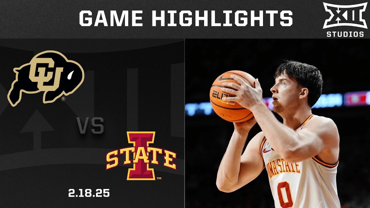 Colorado vs. #8 Iowa State Game Highlights | 2024-25 Big 12 Men’s ...