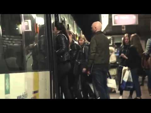 GUY LAUGHING LOUD ON TRAIN - YouTube