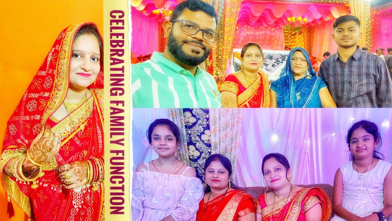 Celebrating Family Function at Home | UP Wedding Function Video - YouTube