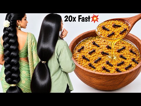Use This FENUGREEK SEEDS & CLOVES Remedy For 20x Extra Faster Thick Long Shiny Hair Growth✨️💥
